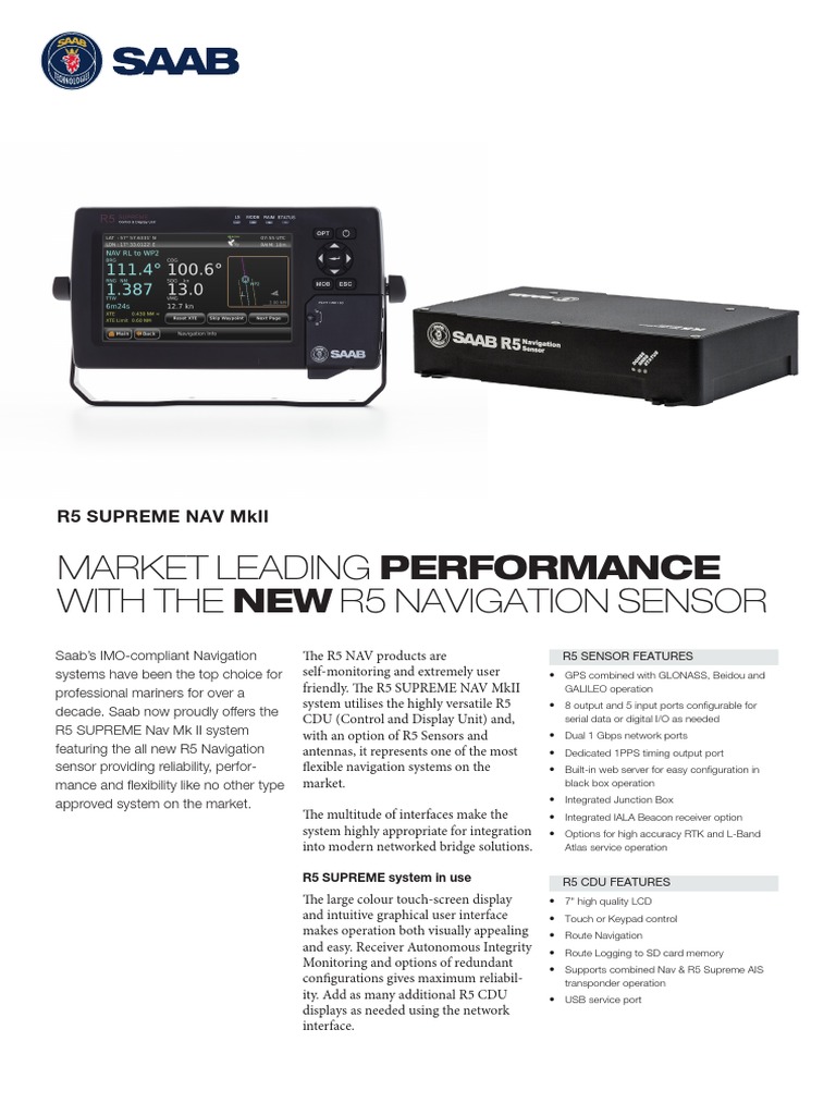 Navigating the Future: An Overview of Saab's New R5 SUPREME Nav MkII ...