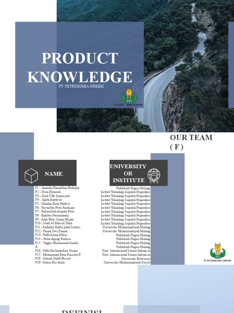Produk Knowledge Kelompok F | PDF