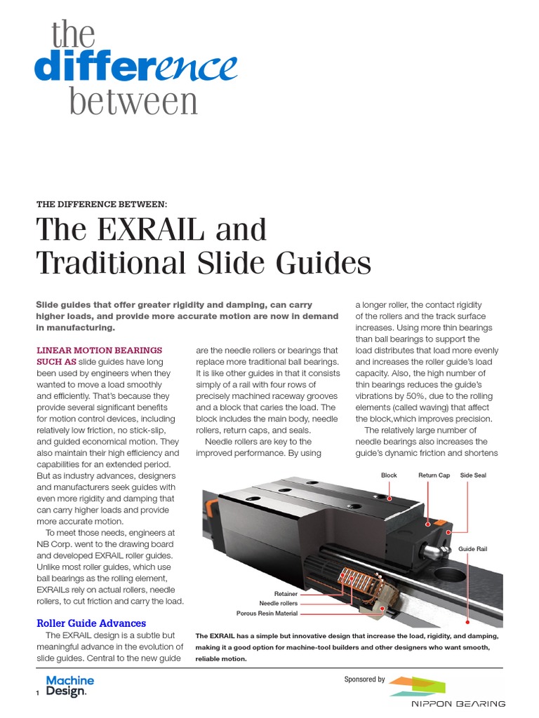 EXRAIL and Traditional Slide Guides | PDF | Bearing (Mechanical ...