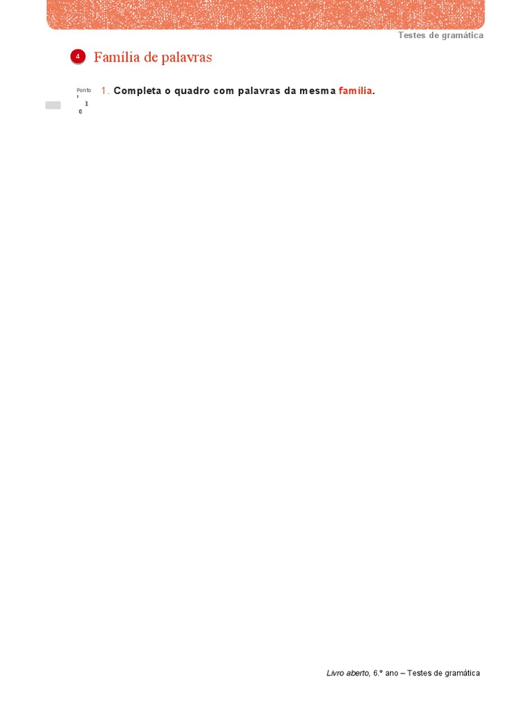 Lab6 Teste Gramatica Família Palavras Pdf
