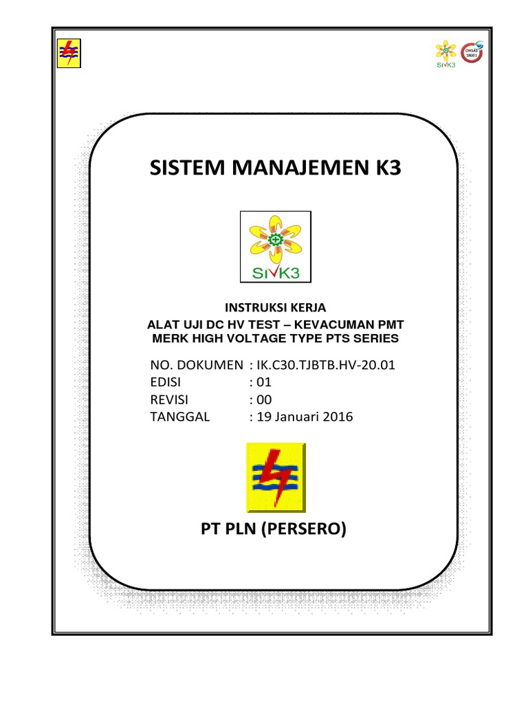 Ik Alat Uji Dc Hv Test Merk High Voltage Pts Series Pdf