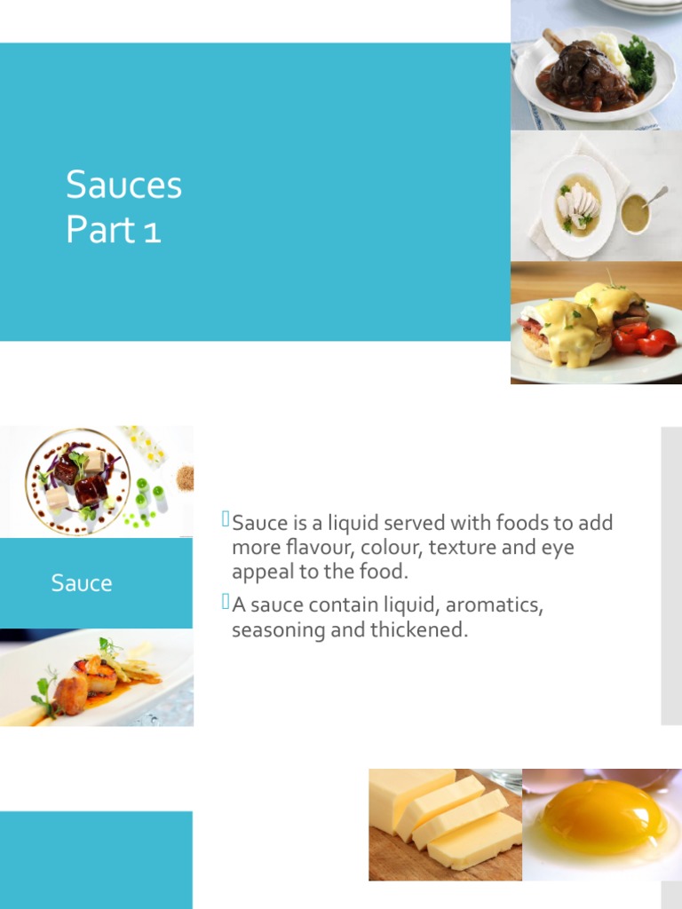 A Comprehensive Guide to Sauces: Their Classifications, Preparations ...