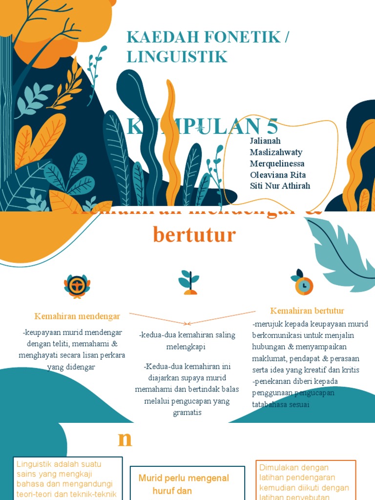 Kaedah Fonetik & Linguistik | PDF | Seni & Disiplin Bahasa