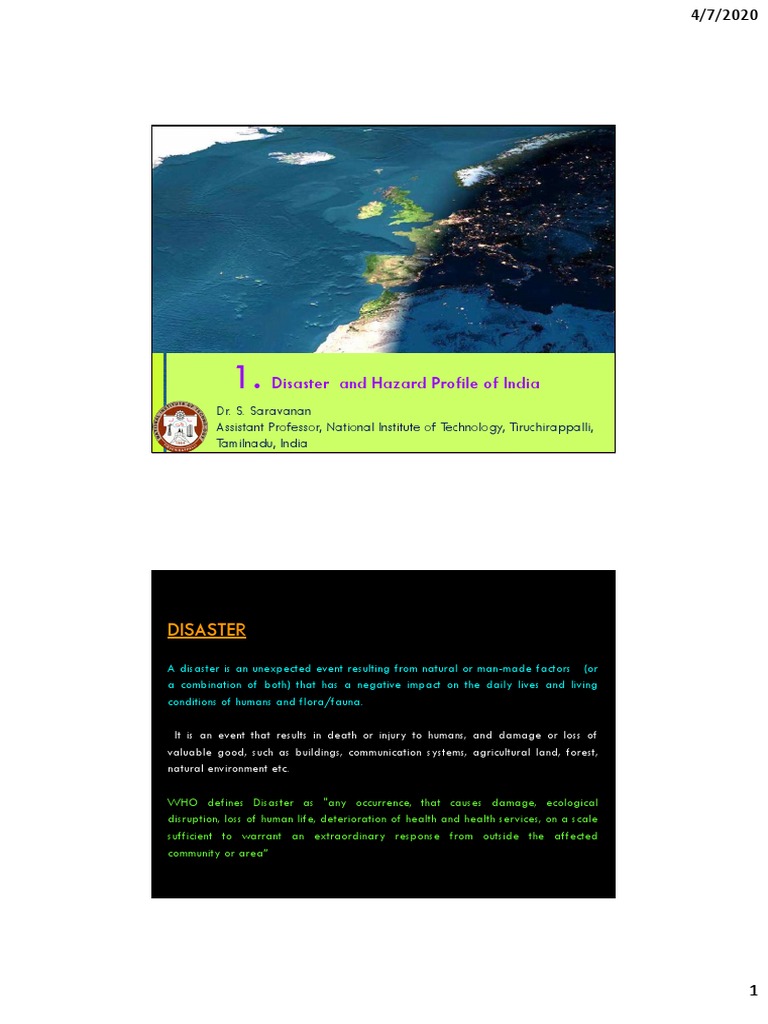 2 - Hazards Profile in India - DR - Ss | PDF | Tsunami | Earthquakes