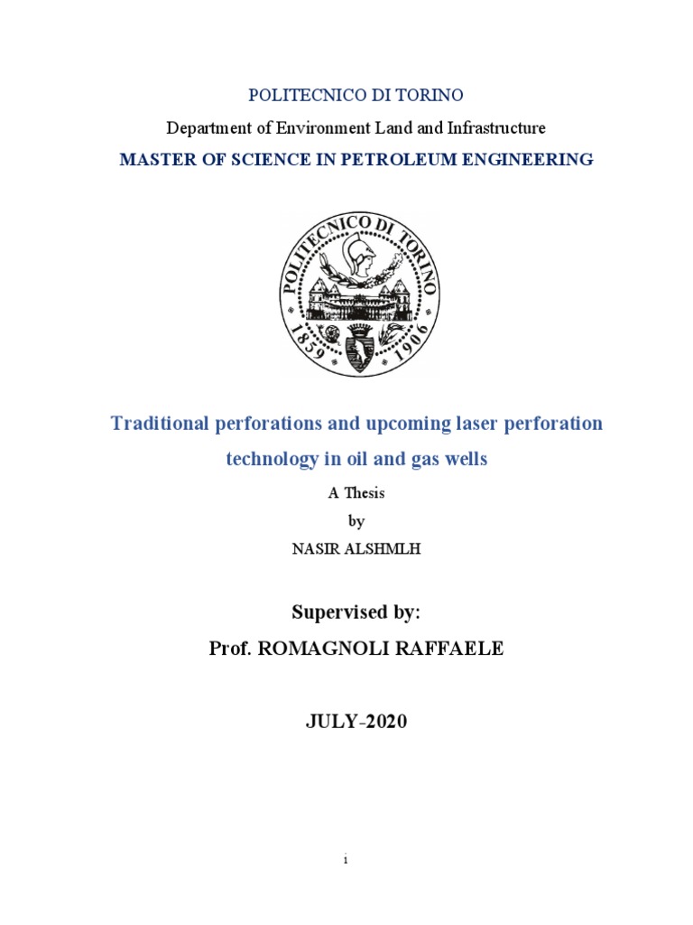 Tesi | PDF | Casing (Borehole) | Oil Well