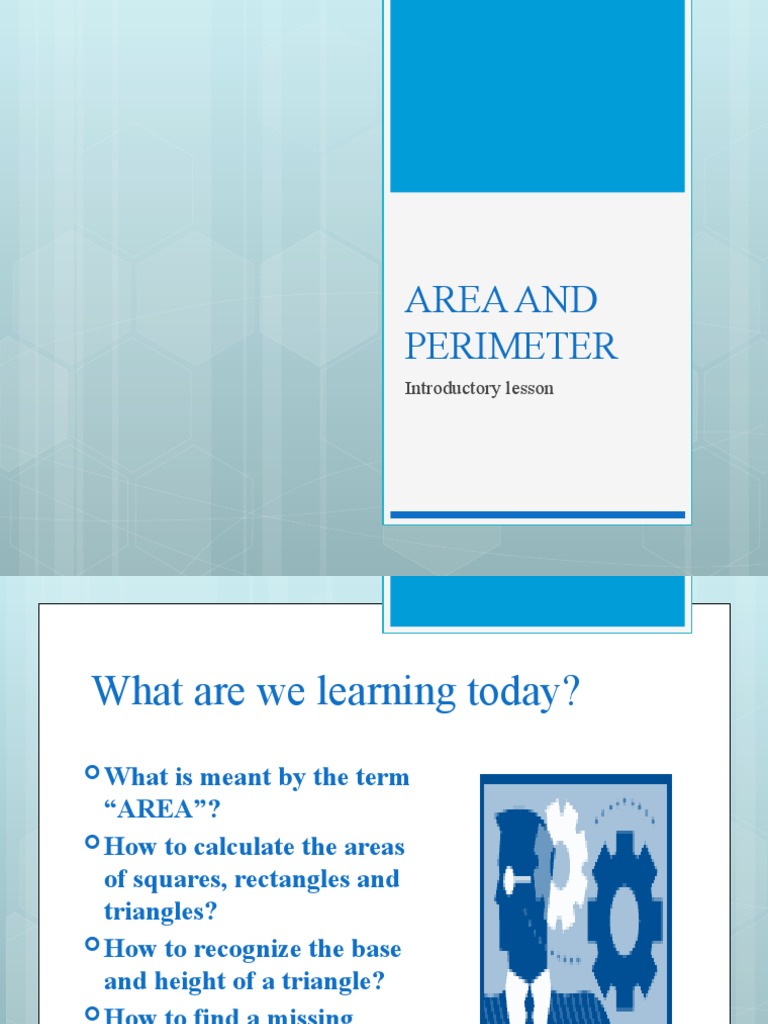 Area and Perimeter 1 | PDF | Area | Length