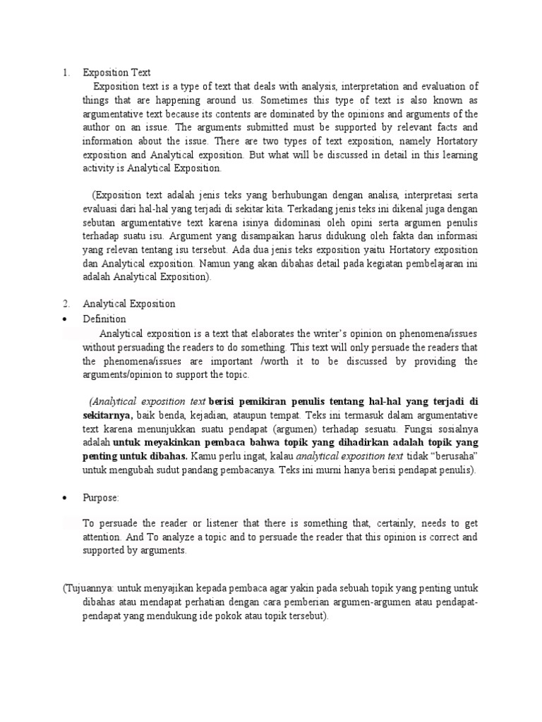 Exposition Text | PDF