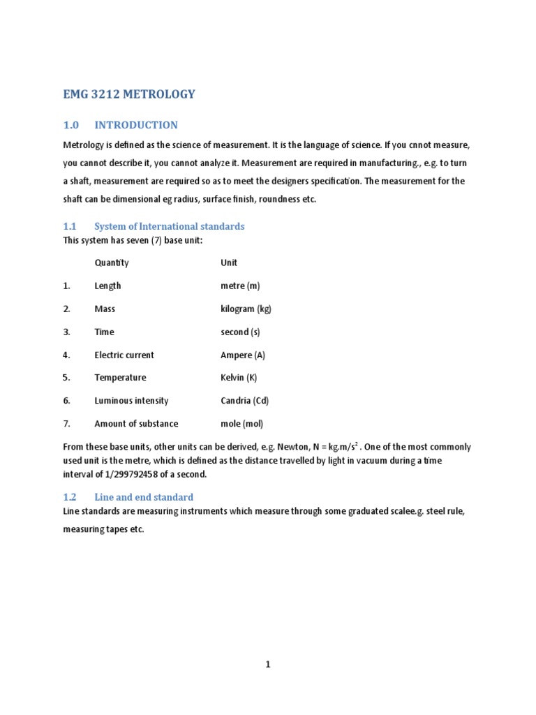 Metrology Notes 2 | PDF | Calibration | Metrology
