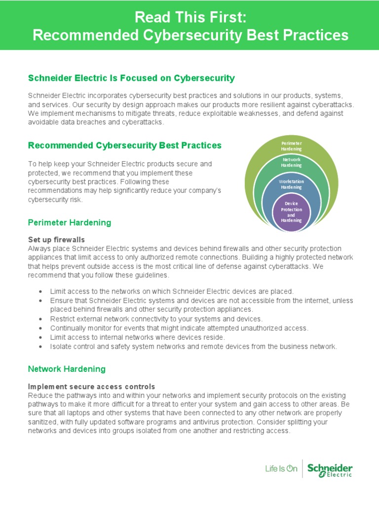 Cybersecurity Best Practices | PDF | Computer Security | Security