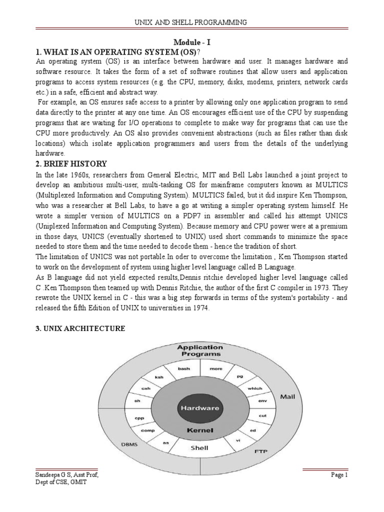 Unix Module 1 | PDF | Operating System | Superuser