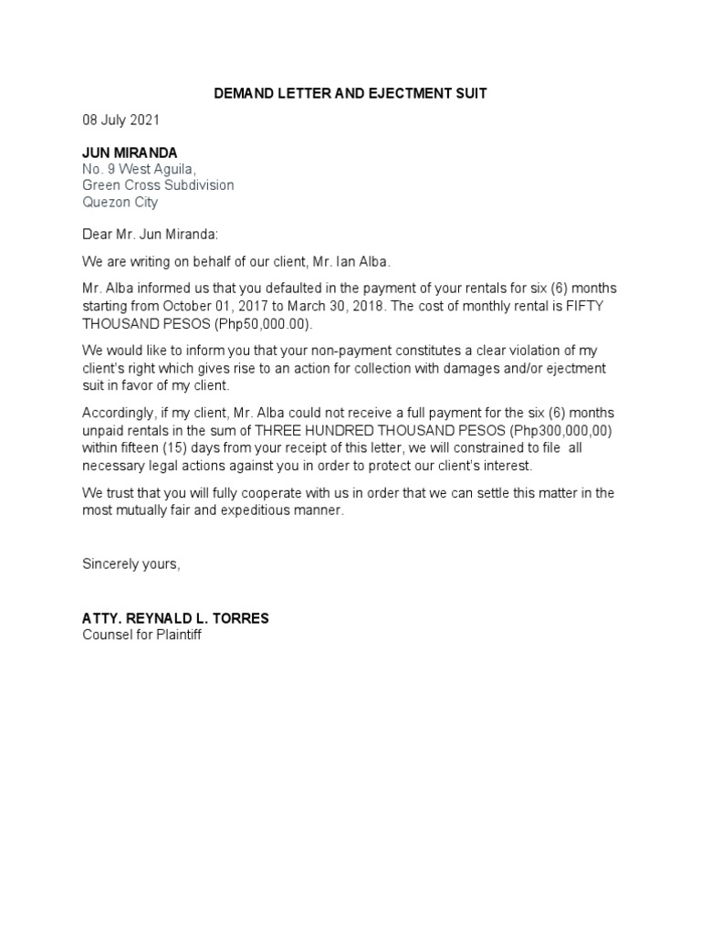 Ejectment Case Ok | PDF | Social Science | Law