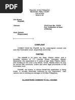 Cross Claim Sample | PDF | Complaint | Lawsuit