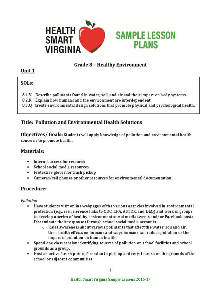 gr8 He 1 Pollution Environnmental Solutions | PDF | Pollution ...