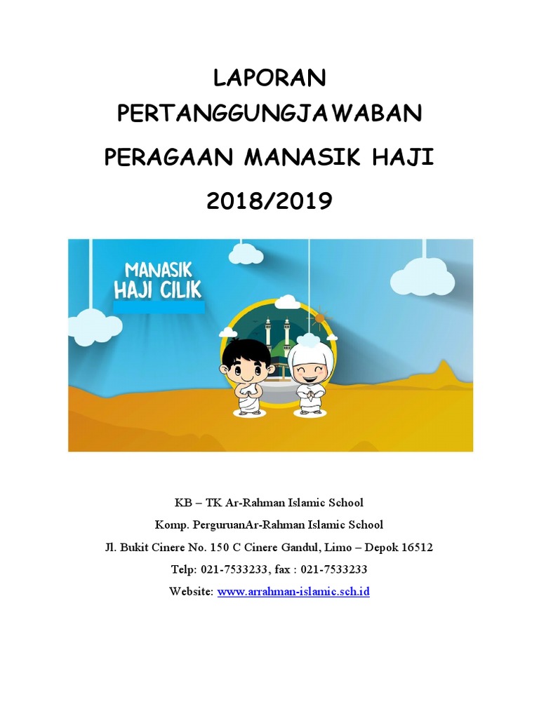 Laporan Manasik Haji TK Ar-Rahman 2018 | PDF