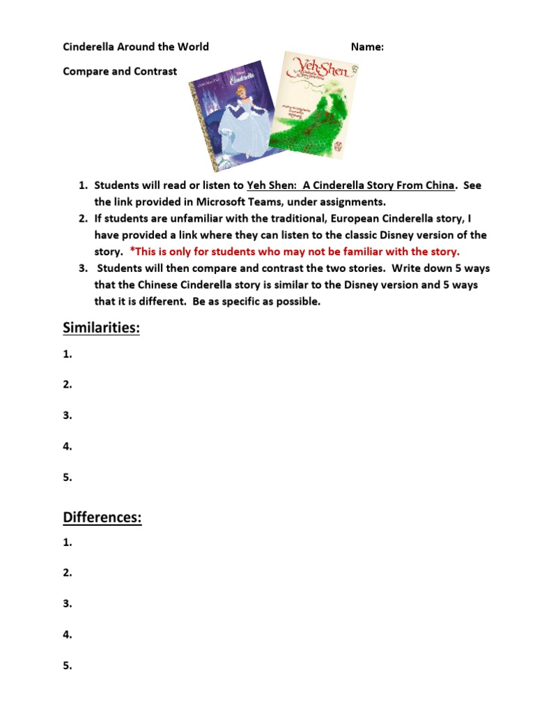 Compare Cinderella Stories Globally | PDF