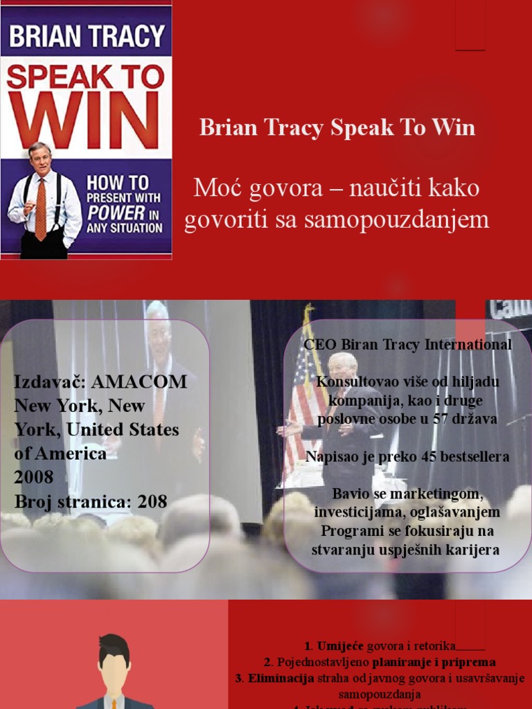 Brian Tracy Speak To Win | PDF