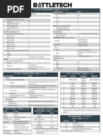 Lancer - Cheat Sheet | PDF | Tanks | Flight