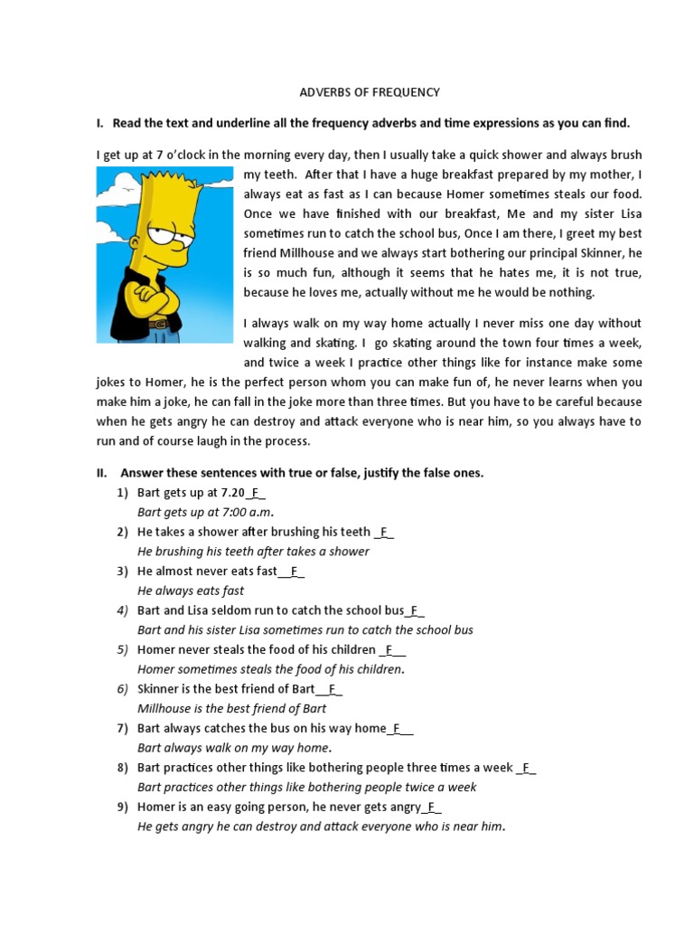 Lecturas - Reading | PDF | Bart Simpson | The Simpsons