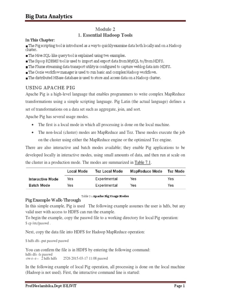 BigData Module 2 | PDF | Apache Hadoop | Map Reduce