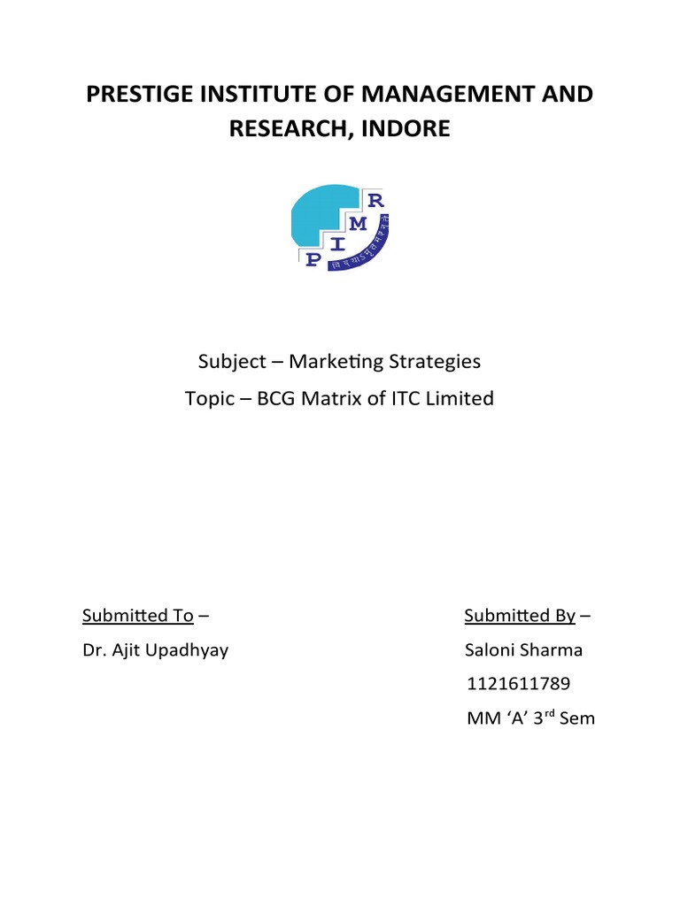 BCG Matrix of Itc | PDF