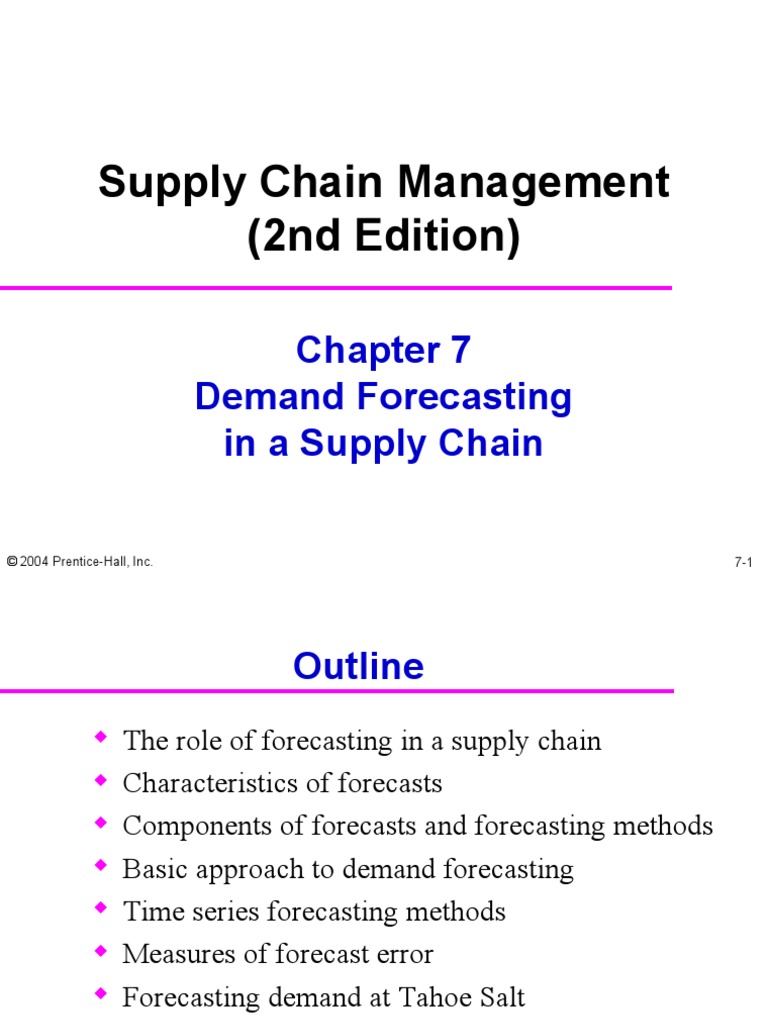 Supply Chain Management (2nd Edition) | PDF | Forecasting | Supply Chain