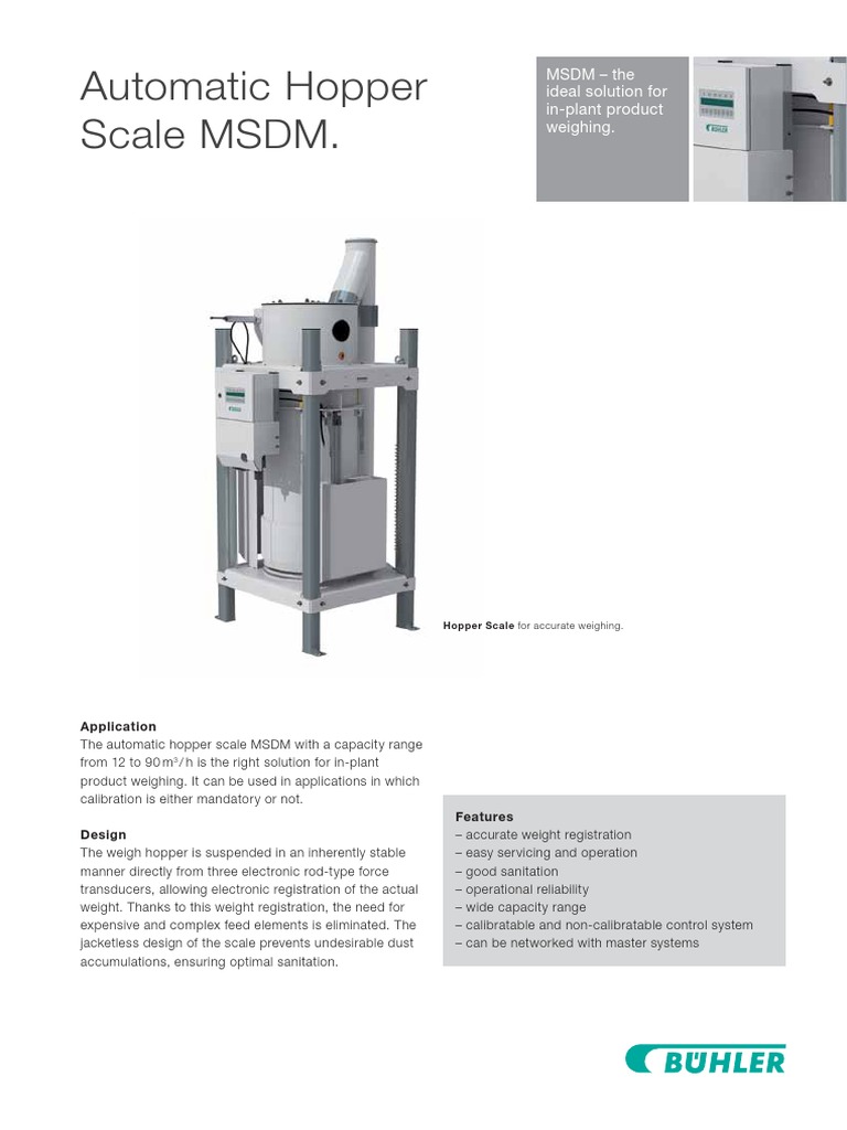 Automatic Hopper Scale MSDM.: MSDM - The Ideal Solution For In-Plant ...