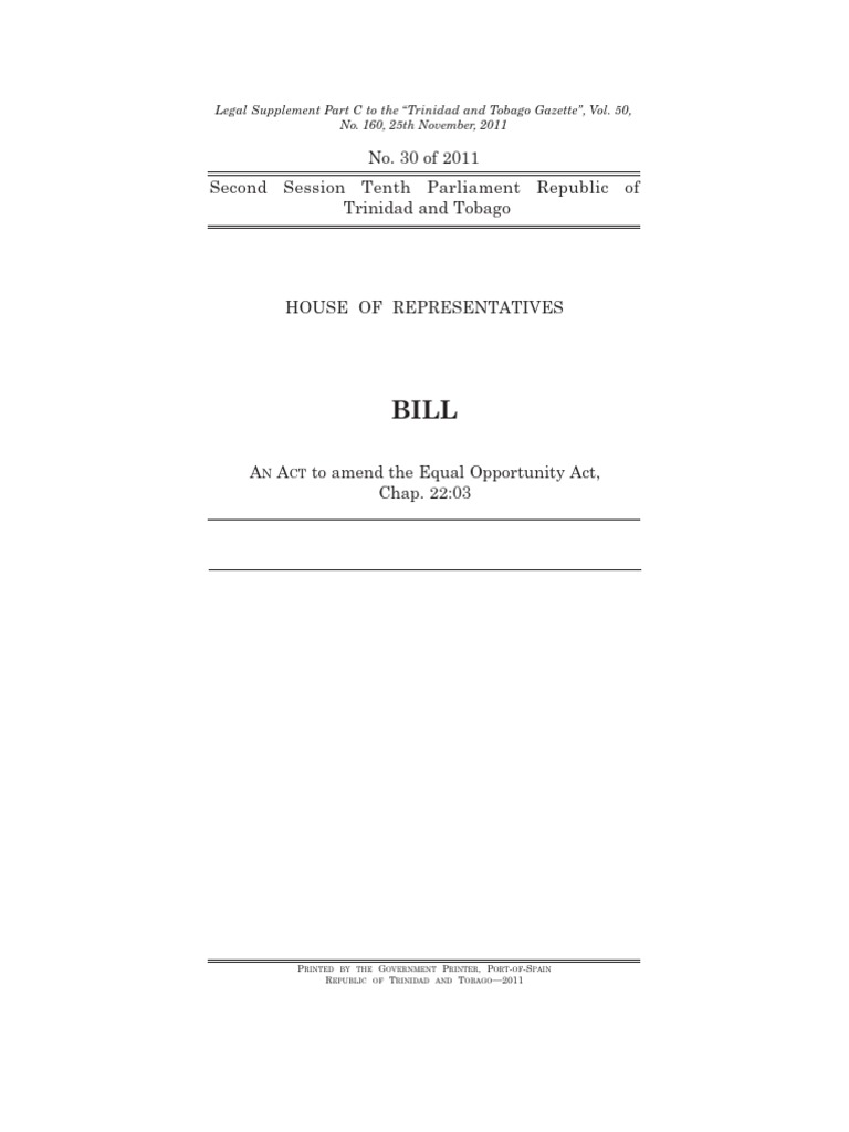 Equal Opportunity Act | PDF | Ethical Principles | Policy
