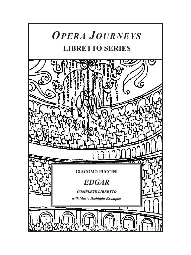 Edgar - Opera Journeys Libretto Series | PDF | Opera | Vocal Music