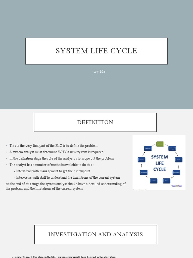 System Life Cycle Stages Explained | PDF | Software Development Process | Intelligence Analysis