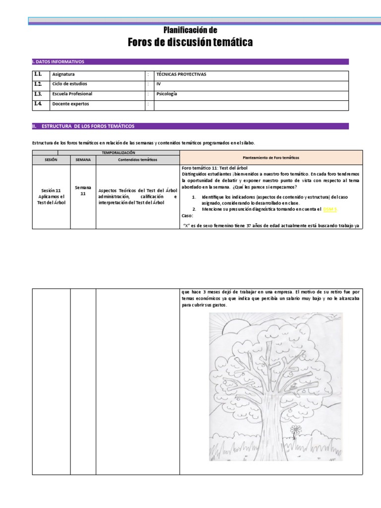 Estructura de Foros Temáticos en Psicología | PDF | Crecimiento ...