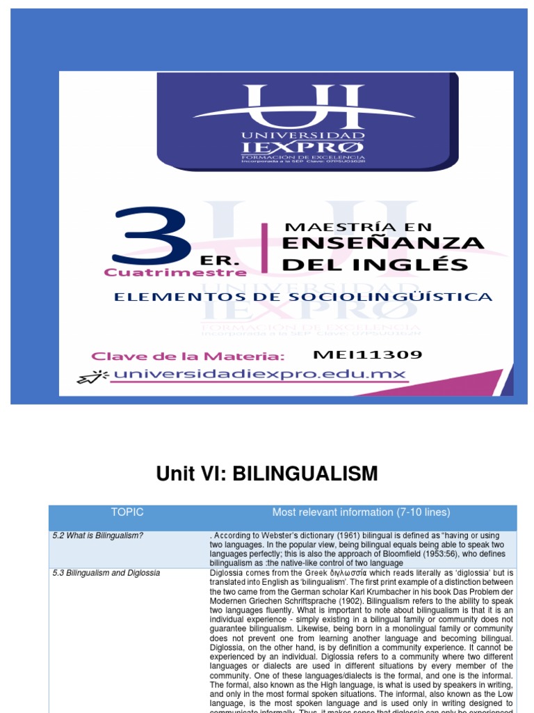 Unit V Week 3 | PDF | Multilingualism | Second Language