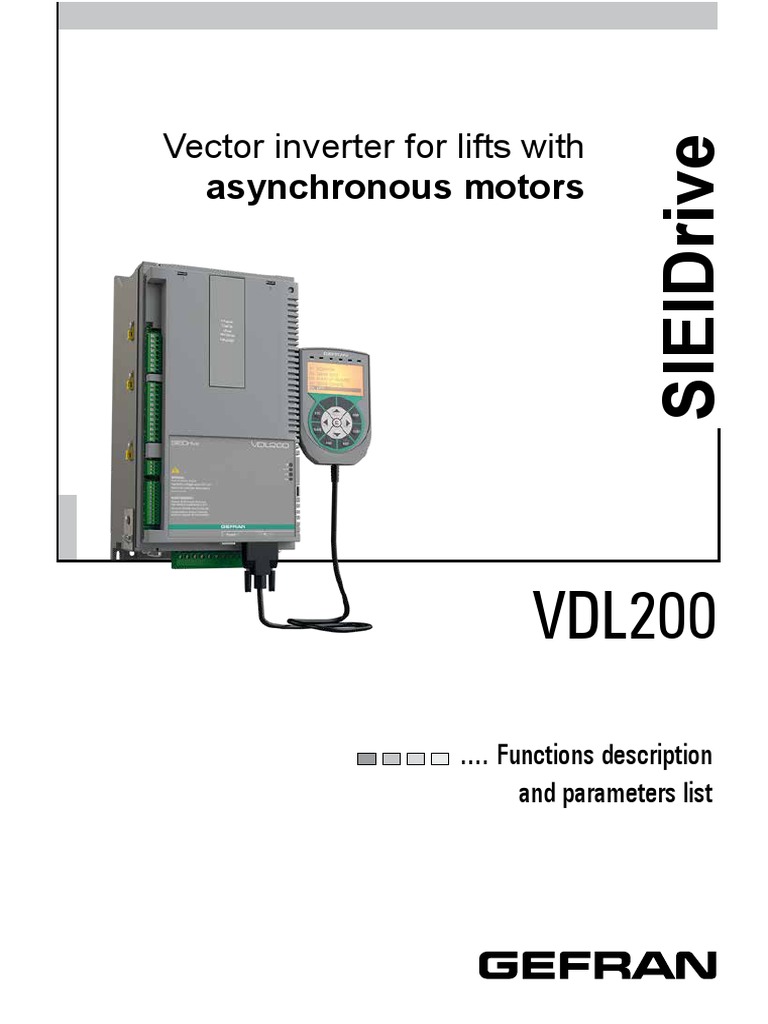 004 VDL200, Functions Description and Parameters List | PDF | Parameter (Computer Programming ...