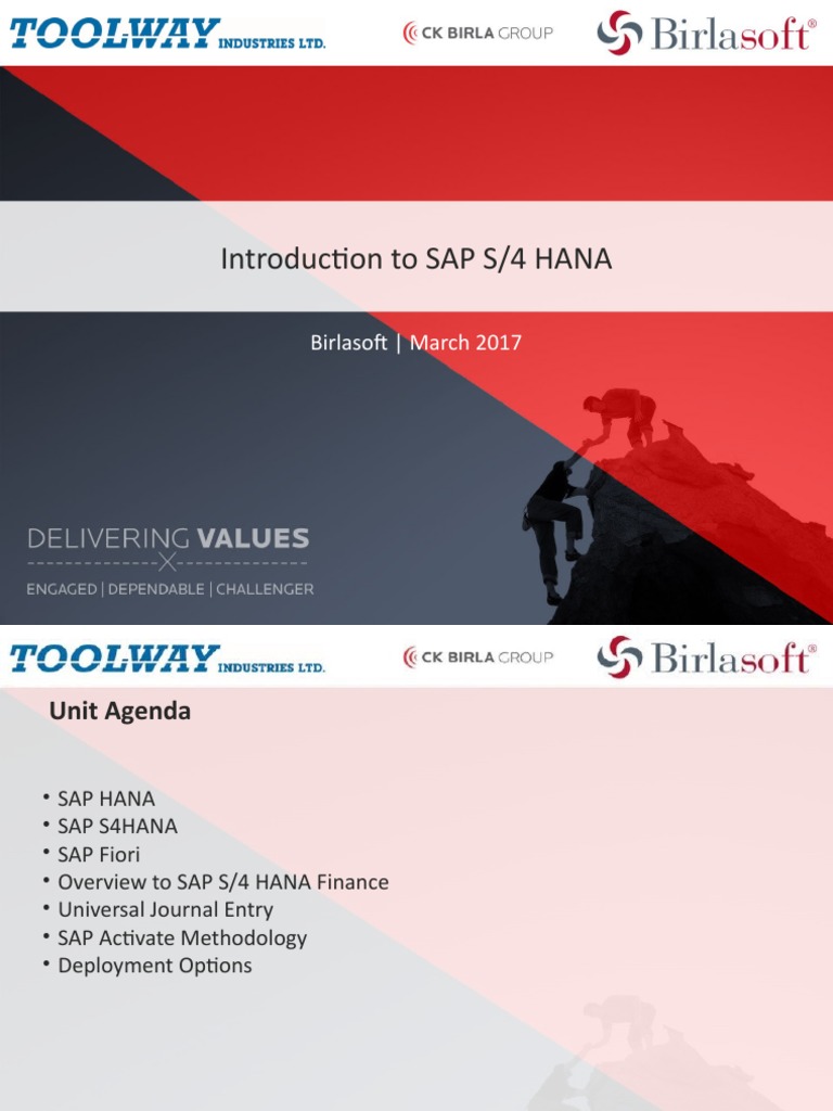 s4 Hana Overview Toolway | PDF | Information Science | Computer Science