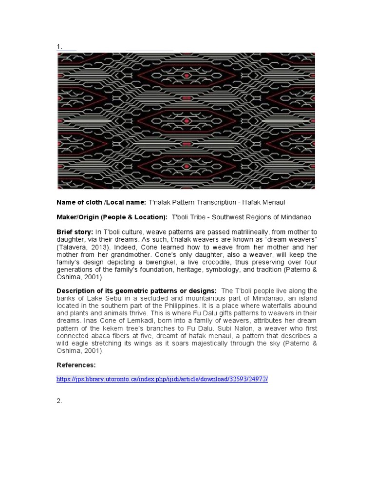 GE 112 - Geometric Designs - Group 5 | PDF | Weaving | Symmetry