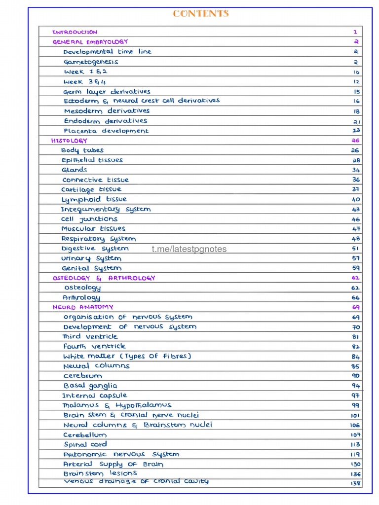Prepladder 6.0 Anatomy Notes PDF | PDF