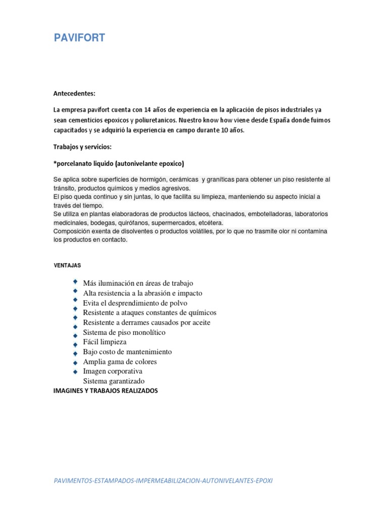 Pavifort. 1 | PDF | Hormigón | Naturaleza