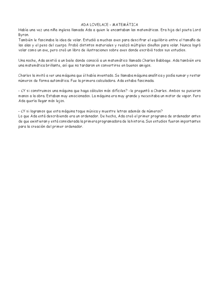 Ada Lovelace | PDF