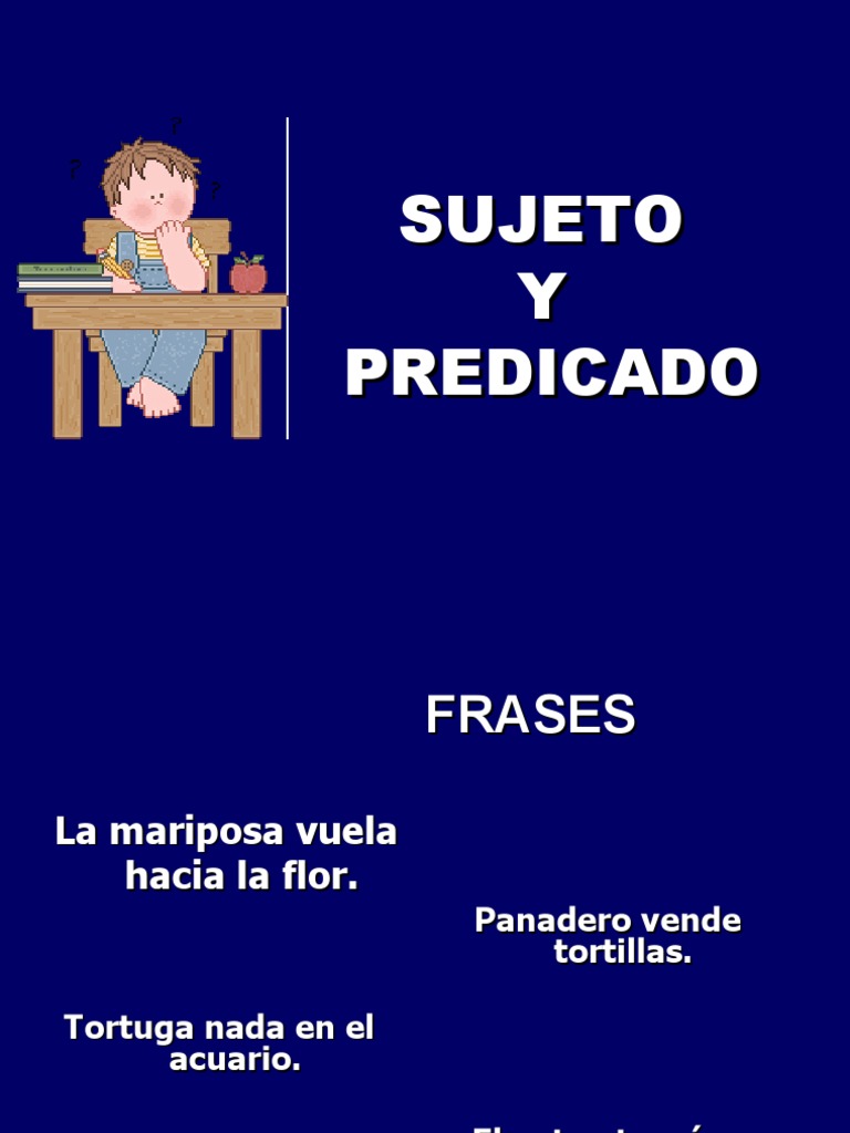 Sujeto y Predicado 5 Basico | PDF | Asunto (gramática) | Predicado ...