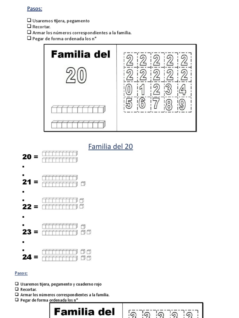Familia de Números | PDF