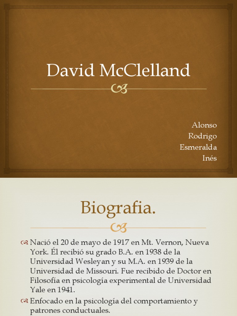 David McClelland