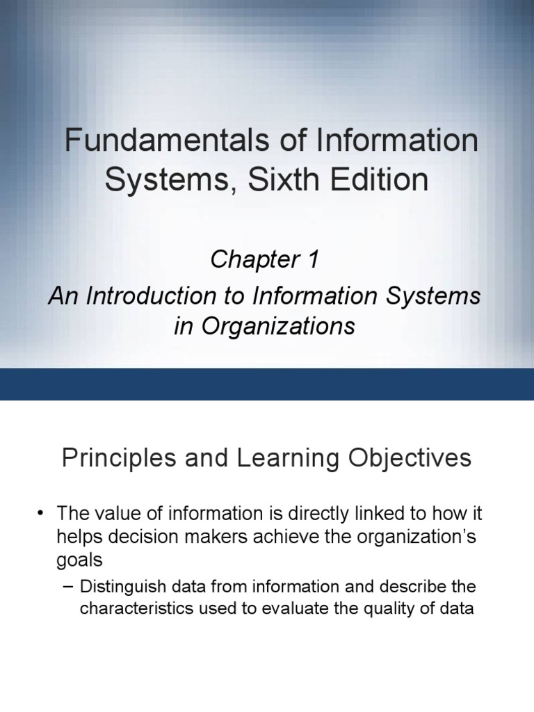 Fundamentals of Information Systems, 6e - Ralph M. Stair, George ...