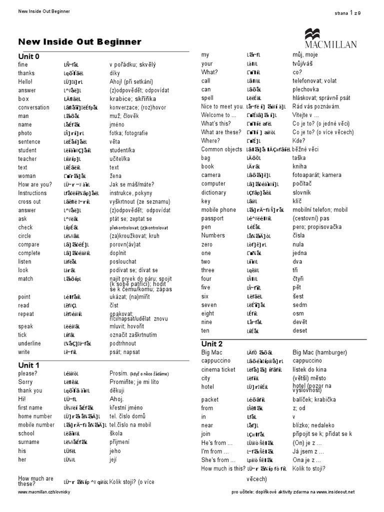 New Inside Out Beginner | PDF