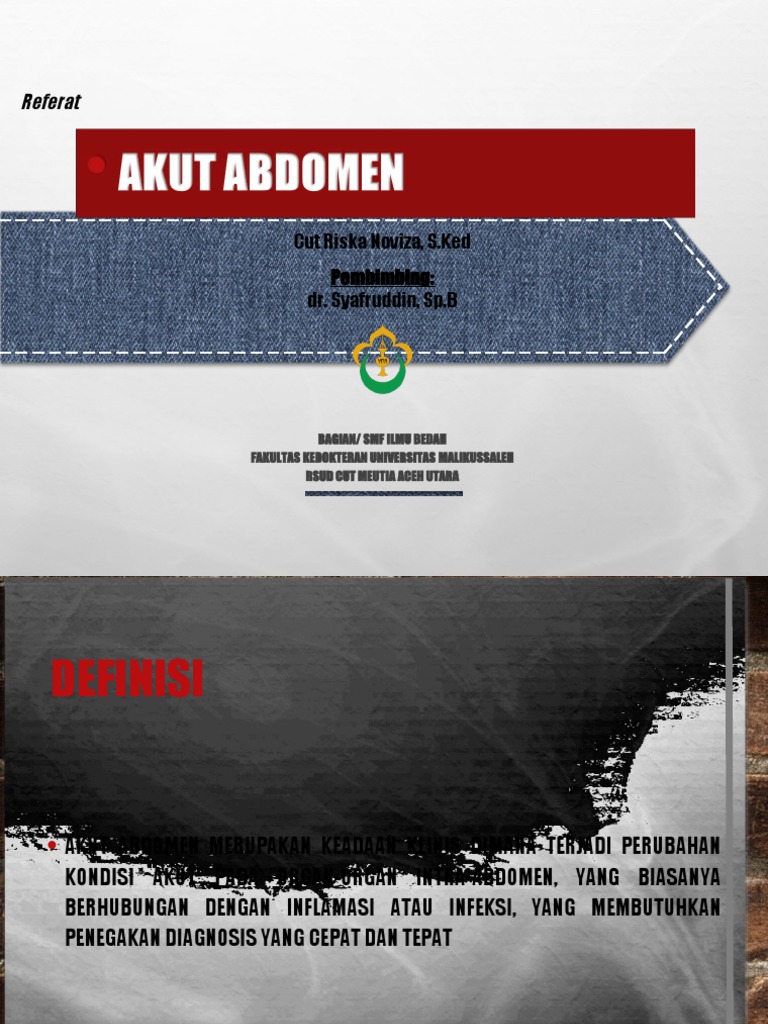 REFERAT Akut Abdomen | PDF