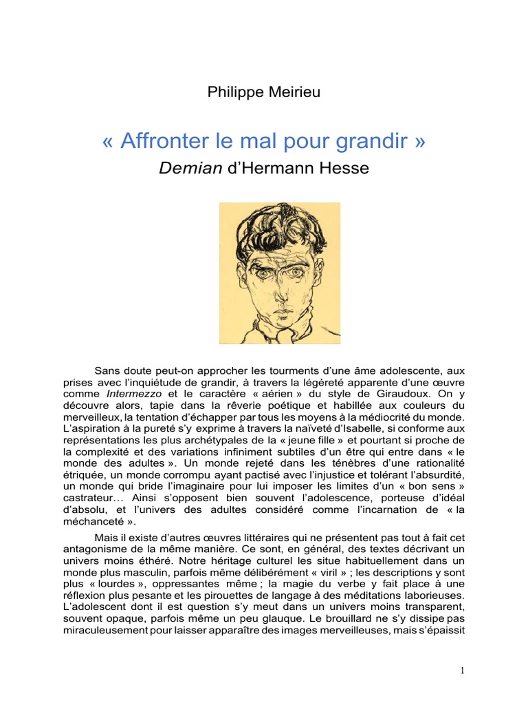 Demian Hermann Hesse | PDF | Religions et croyances | Science