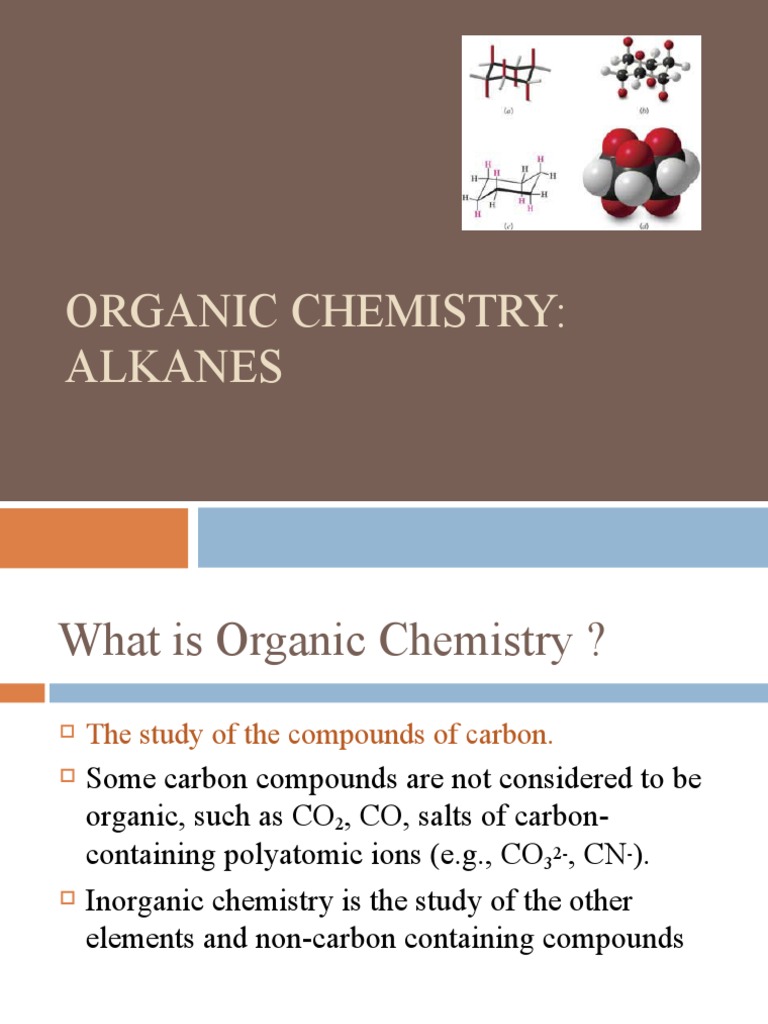 Understanding Alkanes in Organic Chemistry | PDF | Alkane | Chemical ...