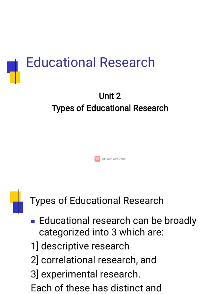 Types of Educational Research | PDF | Survey Methodology | Qualitative ...