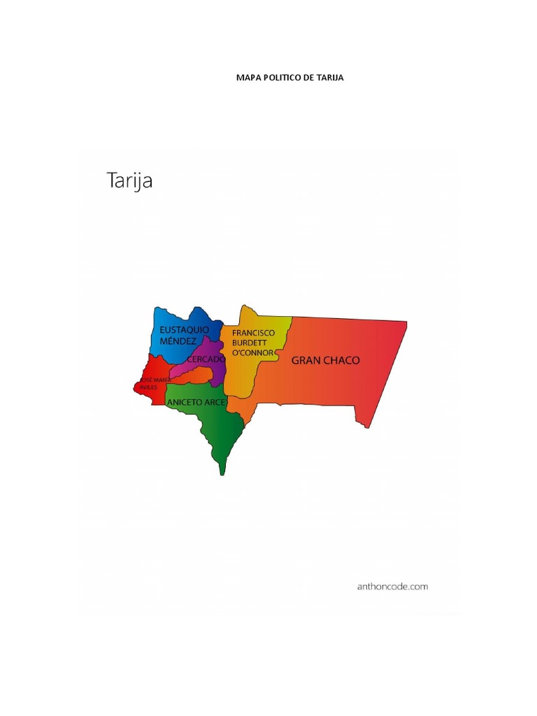 Mapa Politico de Tarija | PDF
