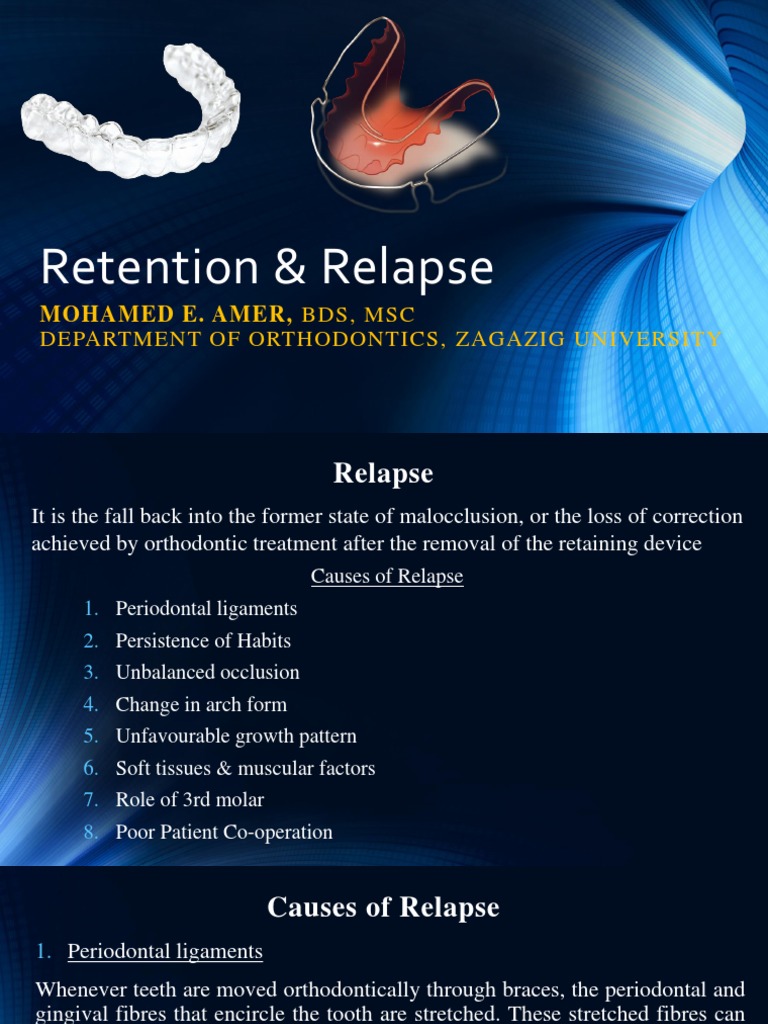 3.retention Relapse | PDF | Orthodontics | Periodontology
