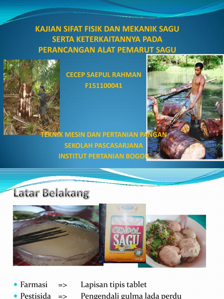 Pengolahan Sagu | PDF | Griya & Taman