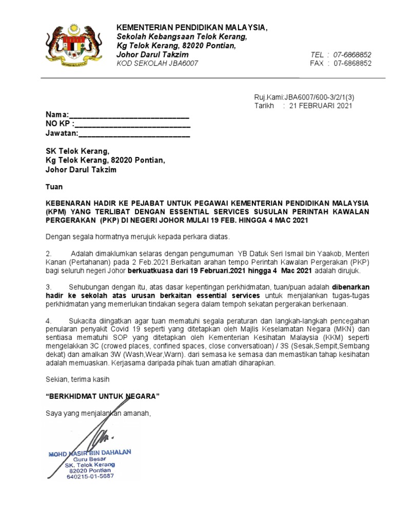 SK Telok Kerang PKP | PDF